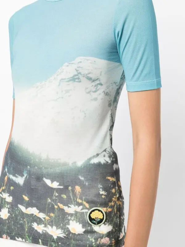 JIL SANDER Graphic-print Cotton T-shirt