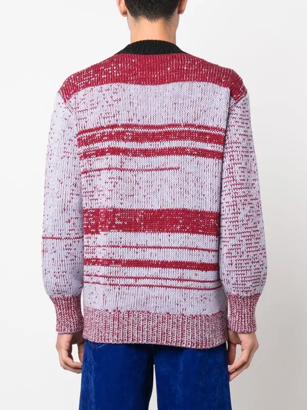 Marni Intarsia-knit Logo Virgin Wool Sweater