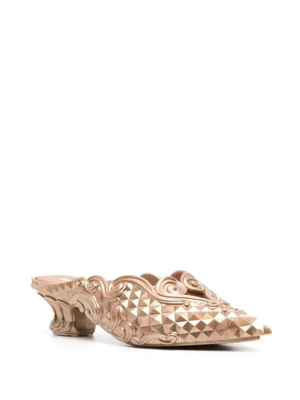 Y/Project X Melissa Court Mules - Gold - 15% Off | Editorialist