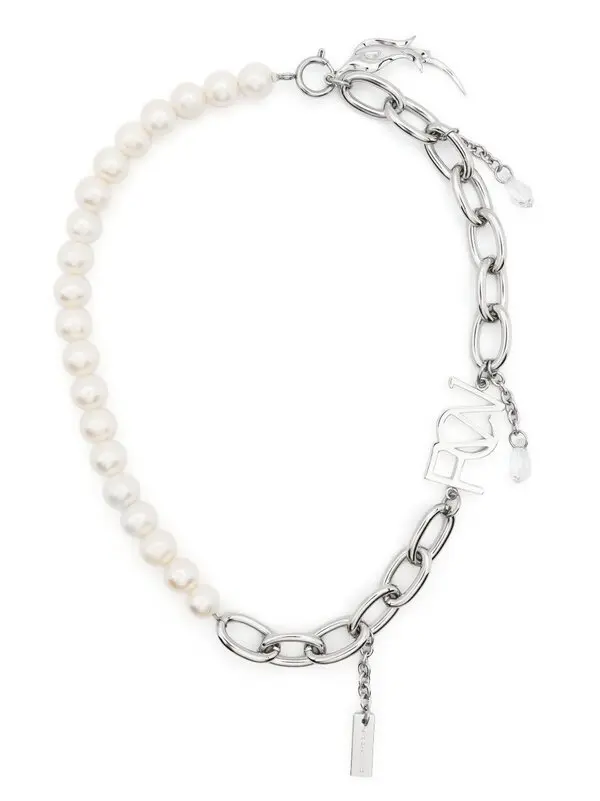 Feng Chen Wang Fcw Phoenix Pearl Necklace In Silver - 30% Off
