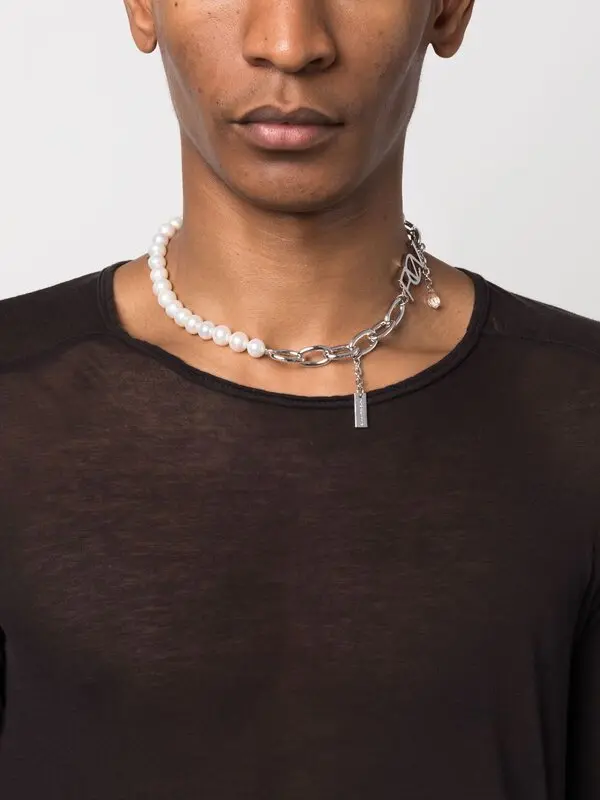 Feng Chen Wang Fcw Phoenix Pearl Necklace In Silver - 30% Off