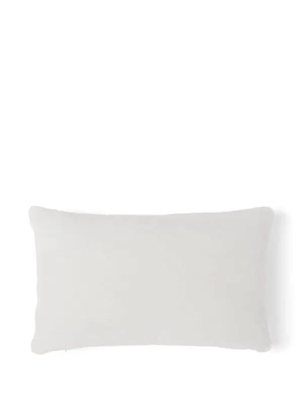 Prada Embroidered Logo Sheepskin Cushion