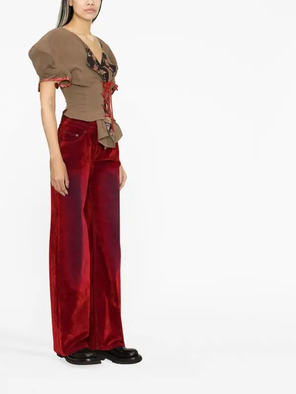 VIVIENNE WESTWOOD Kate Ruffled Puff-sleeve Top