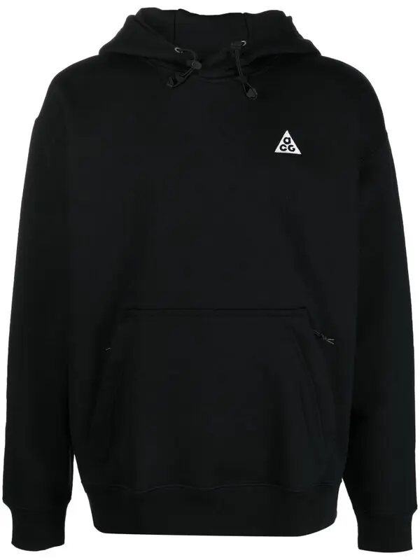 Nike Embroidered-logo Hoodie - Black
