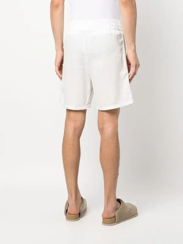 Palm Angels Monogram Linen Track Shorts