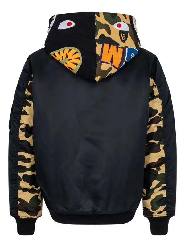 A BATHING APE® Shark Ma-1 Hooded Bomber Jacket