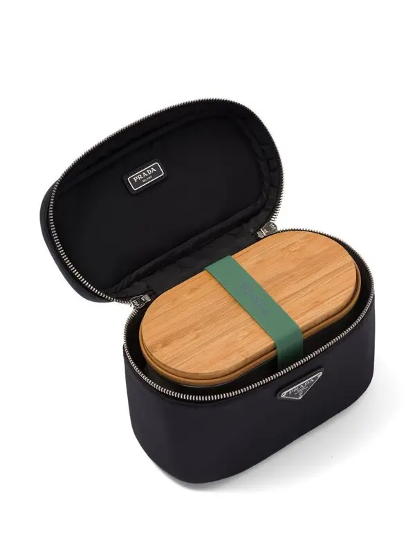 Prada X +Blum Re-Nylon Lunchbox Case - Black | Editorialist