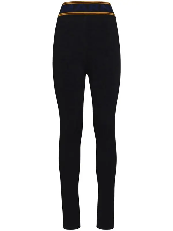 Marni High-waisted Logo-waistband Leggings