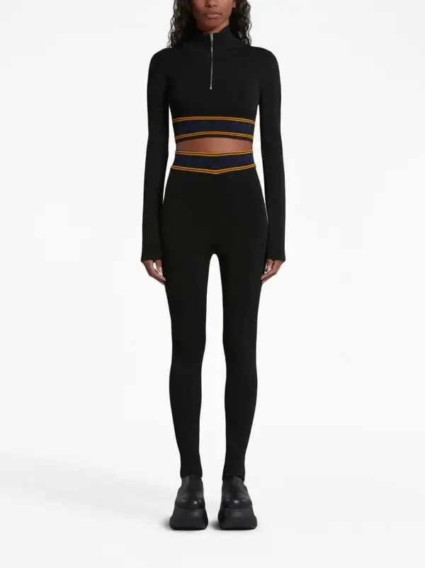 Marni High-waisted Logo-waistband Leggings