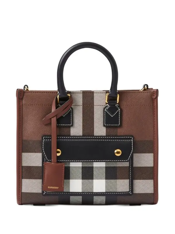 Burberry Mini Freya Tote Bag - Brown