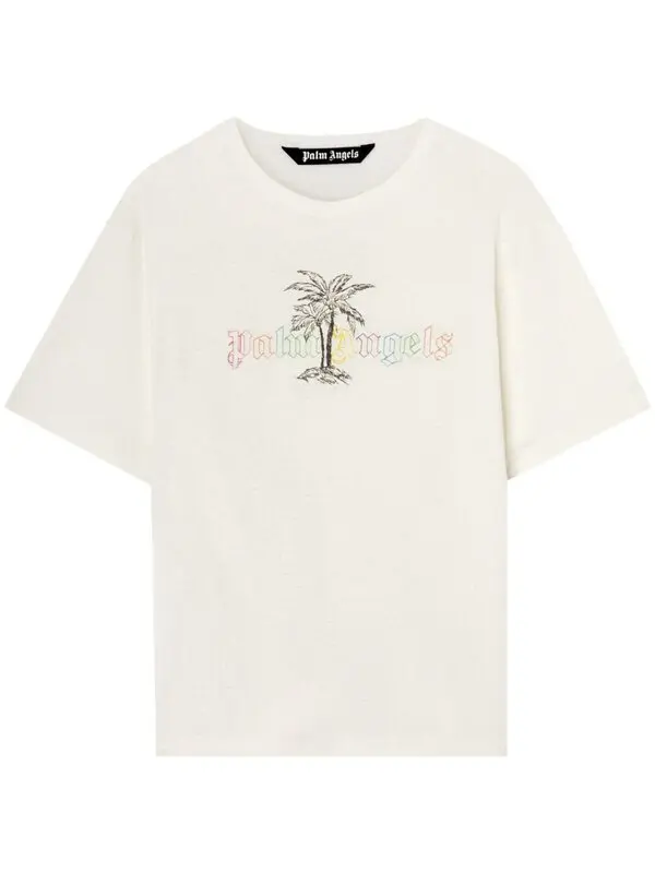 Palm Angels Logo-print Short-sleeve T-shirt