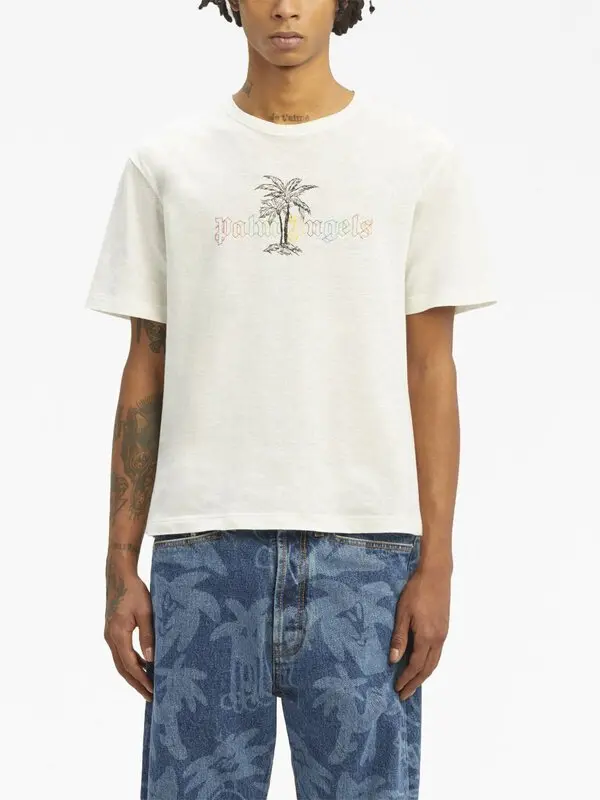 Palm Angels Logo-print Short-sleeve T-shirt