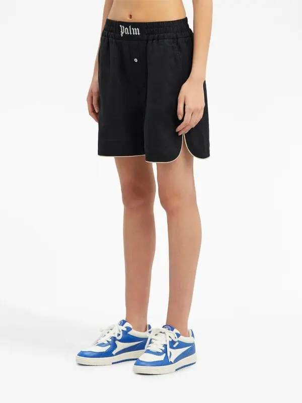 Palm Angels Logo-patch Cotton Boxer Shorts
