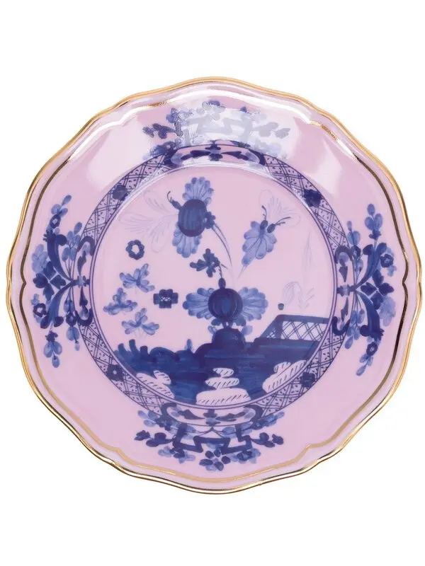GINORI 1735 Oriente Italiano Porcelain Bread Plate - Purple