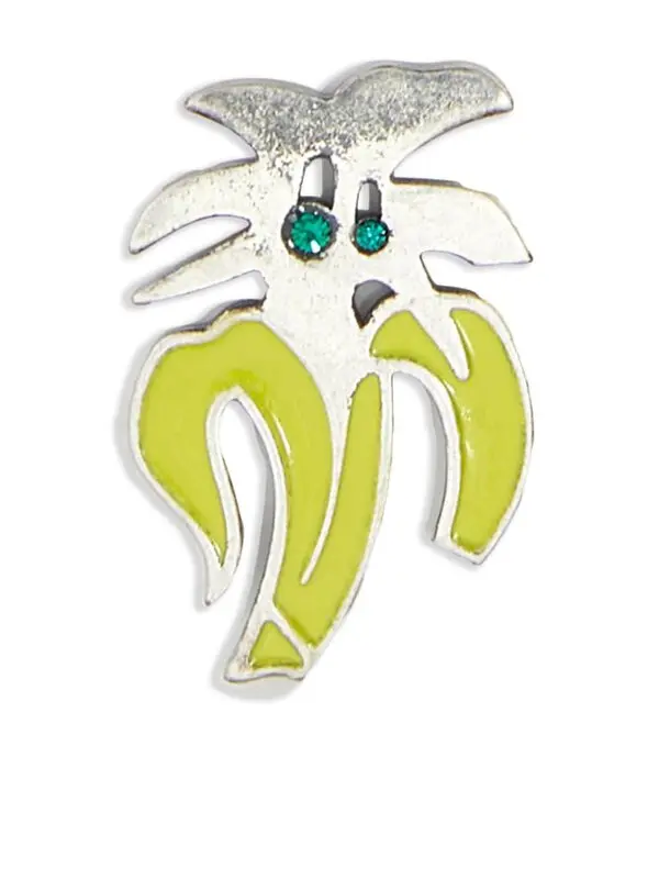 Palm Angels Jimmy Palm Tree Pin - Yellow