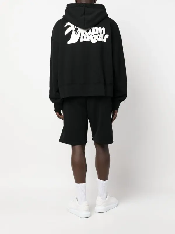 Palm Angels Logo-print Zip-up Hoodie