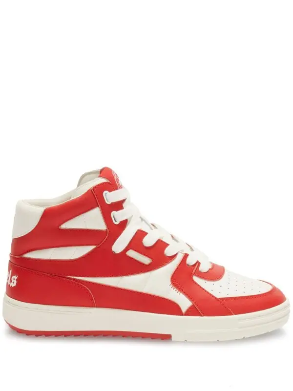 Palm Angels University Leather High-top Sneakers