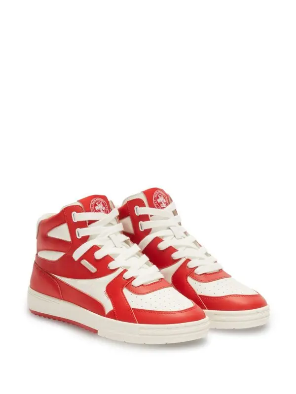Palm Angels University Leather High-top Sneakers