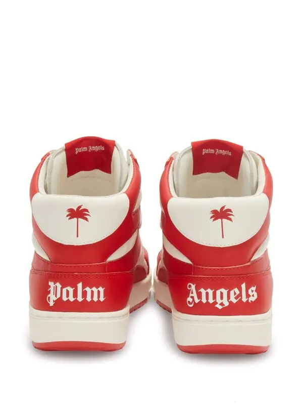 Palm Angels University Leather High-top Sneakers