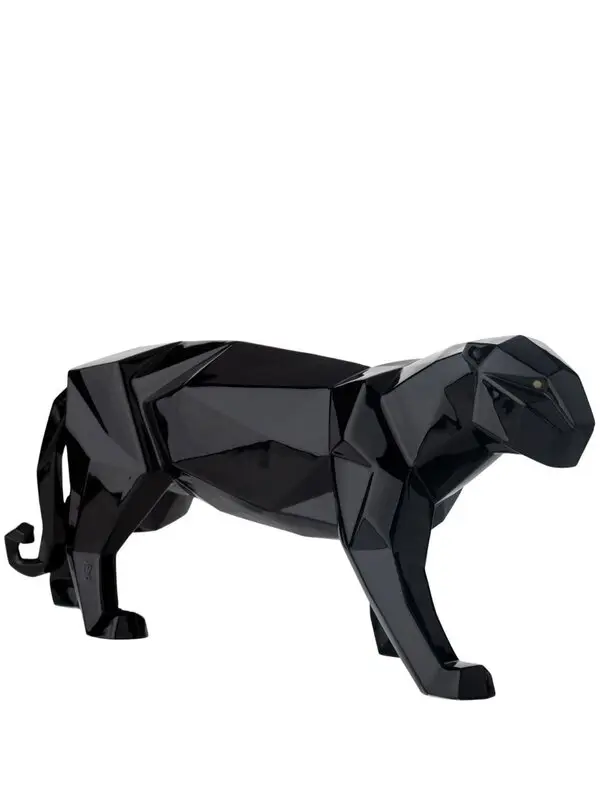 LLADRO Panther Glazed Sculpture - Black