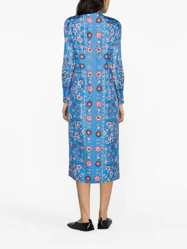 Tory Burch Paisley-print Silk Shirt Dress