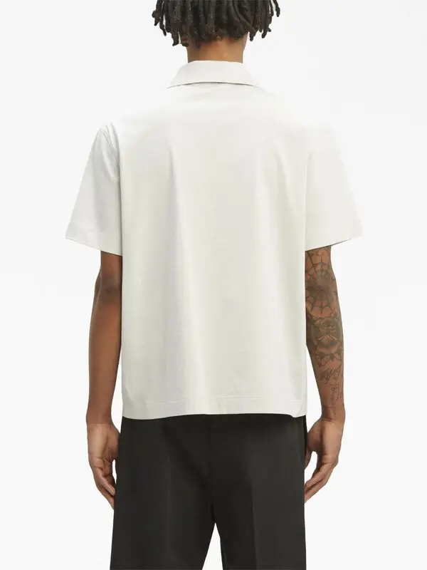 Palm Angels Monogram-embroidered Cotton Polo Shirt