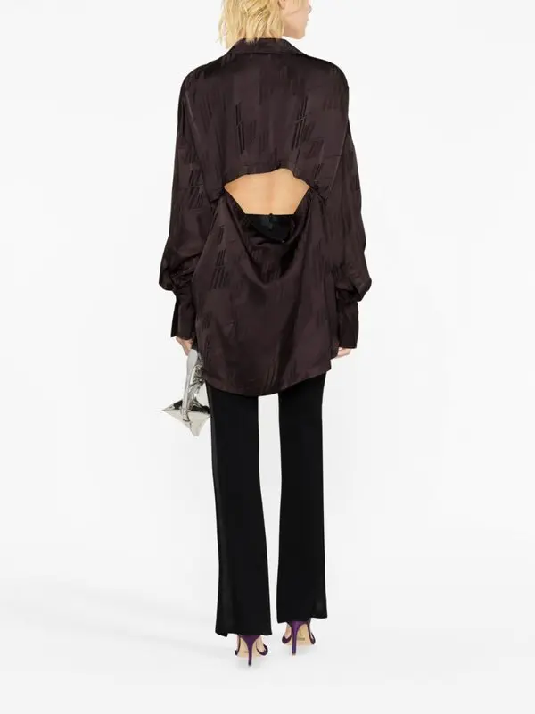 Attico Diana Cut-out Shirt