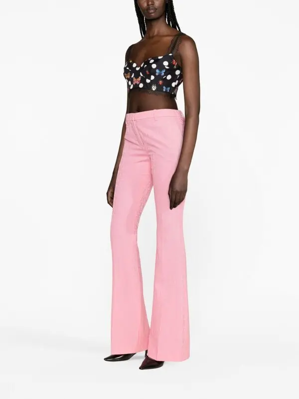 Versace Allover Jacquard Trousers - Pink