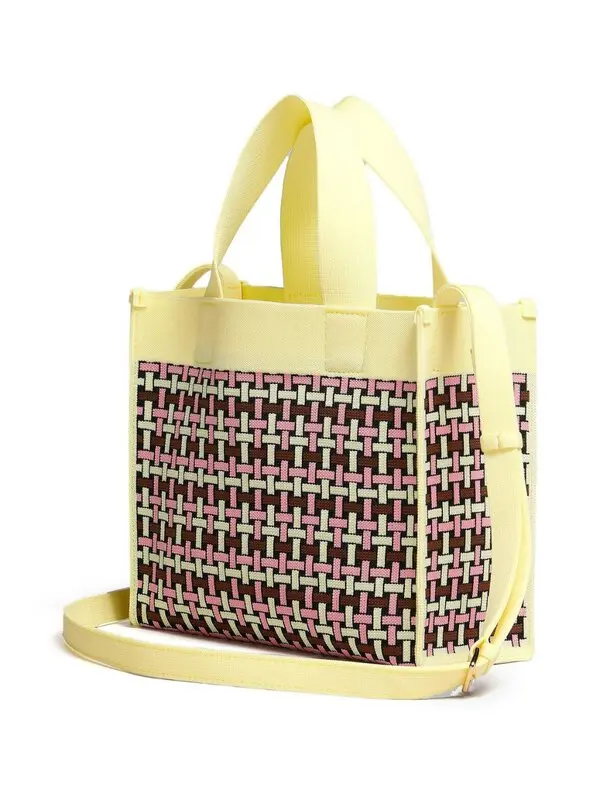 Marni Logo-appliqué Jacquard Tote Bag