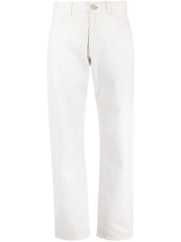 MOORER Sansa-214 Straight-leg Jeans - Neutrals