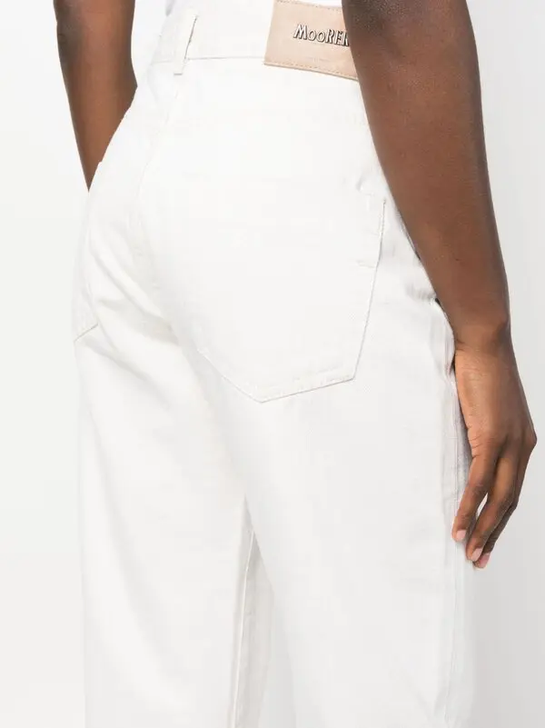 MOORER Sansa-214 Straight-leg Jeans - Neutrals