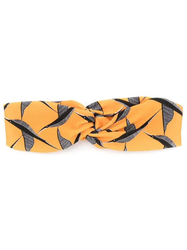 LYGIA & NANNY Graphic-print Headband - Orange