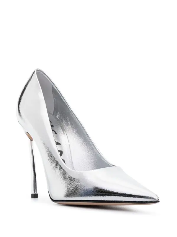 Casadei Super Blade Visione 100mm Metallic Pumps