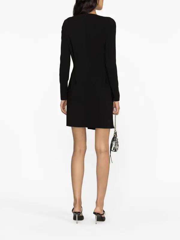 Dsquared2 Logo Plaque Draped Dress