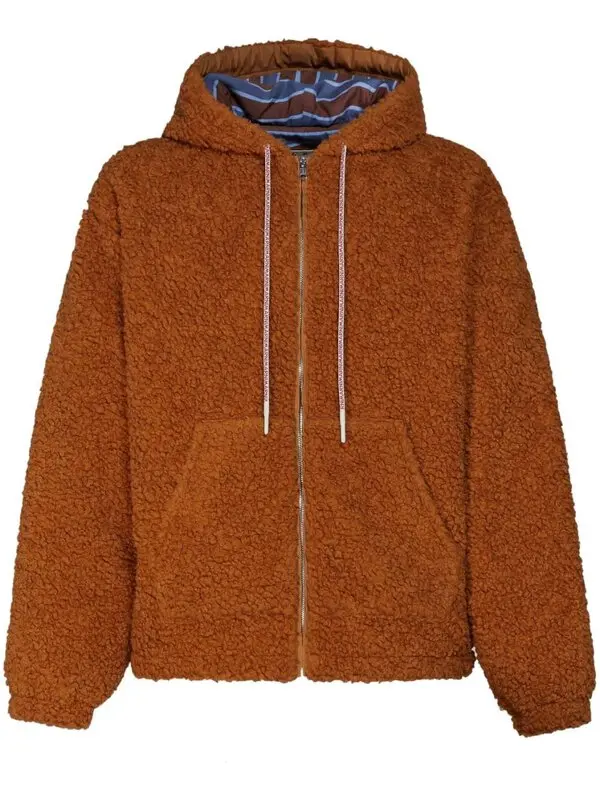 Marni Logo-drawstring Teddy Jacket