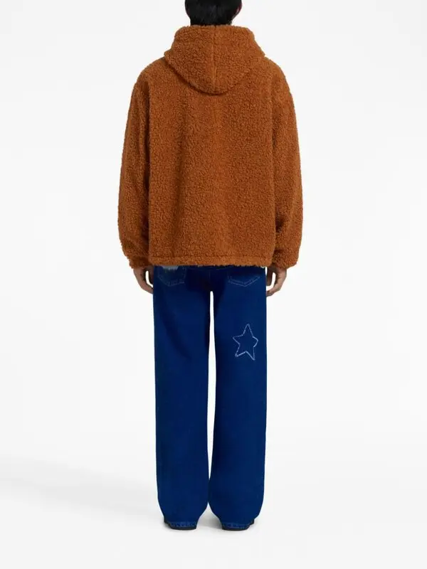 Marni Logo-drawstring Teddy Jacket