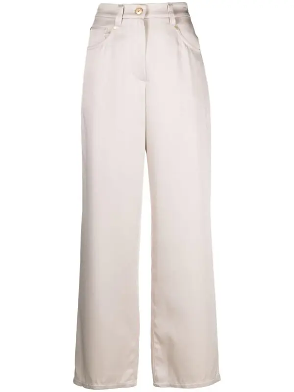Brunello Cucinelli High-waisted Wide-leg Trousers