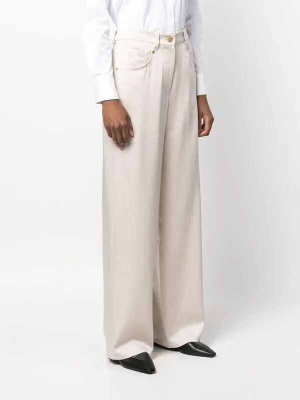 Brunello Cucinelli High-waisted Wide-leg Trousers