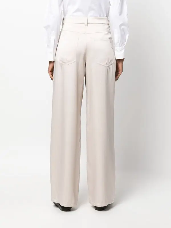 Brunello Cucinelli High-waisted Wide-leg Trousers