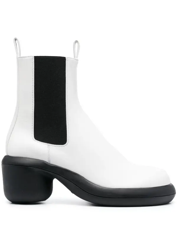 JIL SANDER Two-tone Leather Chelsea Boots