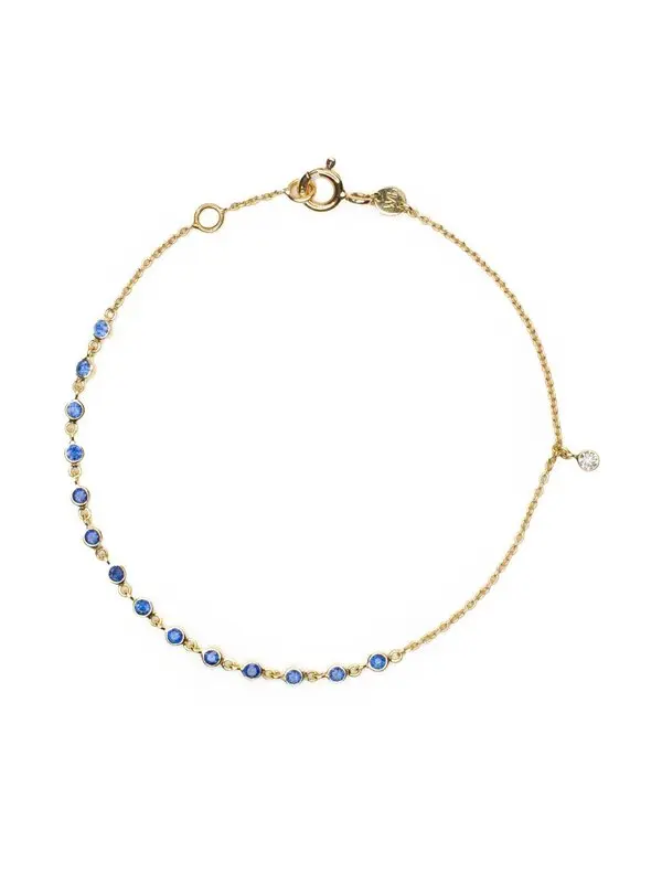 WE BY WHITEBIRD 18kt Yellow Gold Sapphire Bracelet - Blue