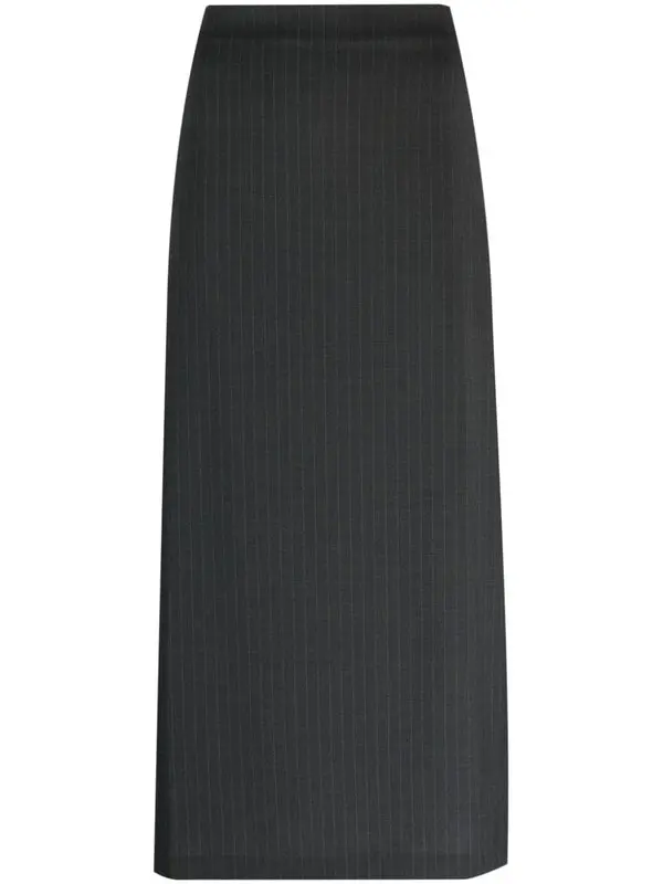 Paloma Wool Chef Pinstripe Low-rise Skirt