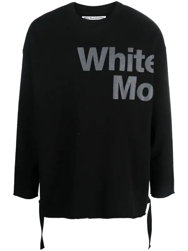 WHITE MOUNTAINEERING Cotton Sweatshirt With Draped Strap Detailing