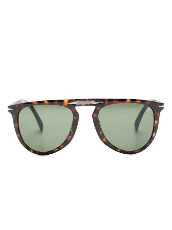DB EYEWEAR BY DAVID BECKHAM Pilot-frame Sunglasses - Brown