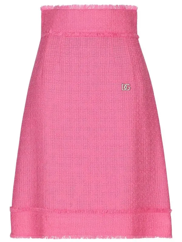 Dolce & Gabbana Raschel Tweed Midi Skirt