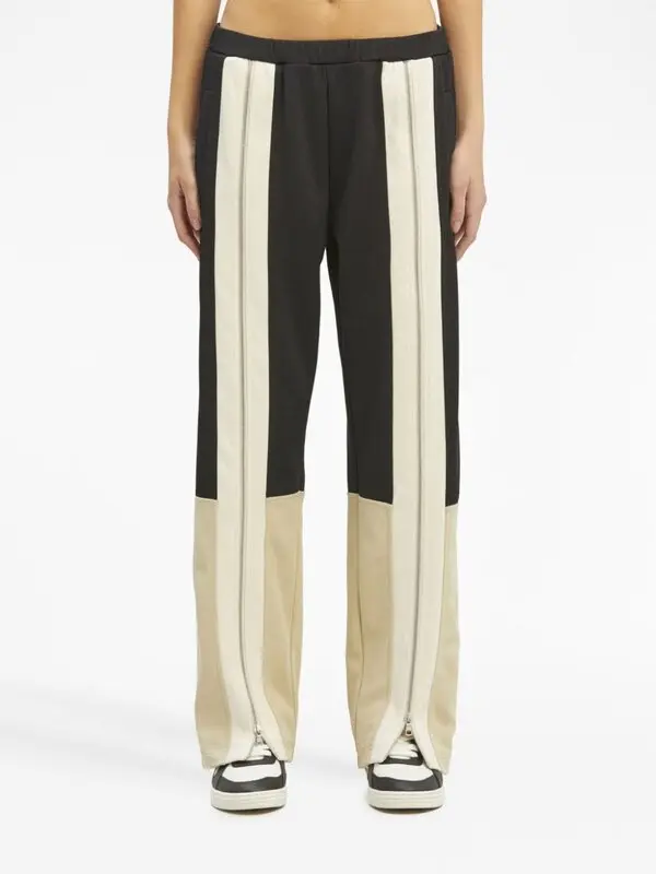 Palm Angels Zip-detailed Striped Trousers