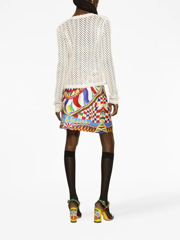 Dolce & Gabbana Crochet Knit Cardigan