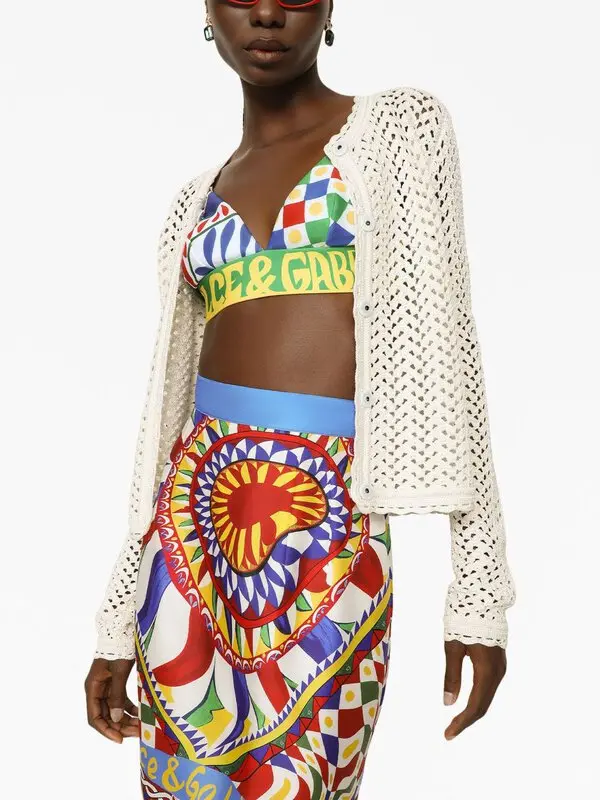Dolce & Gabbana Crochet Knit Cardigan