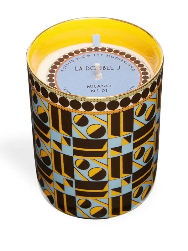 La DoubleJ Milano Geometric-print Candle
