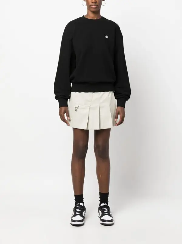 Carhartt Work In Progress Embroidered-logo Cotton Sweatshirt - Black